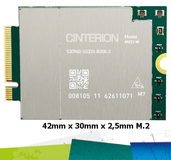 MV31-W karta modemu 5G za złączu PCIe i USB od THALES, z funkcją ...